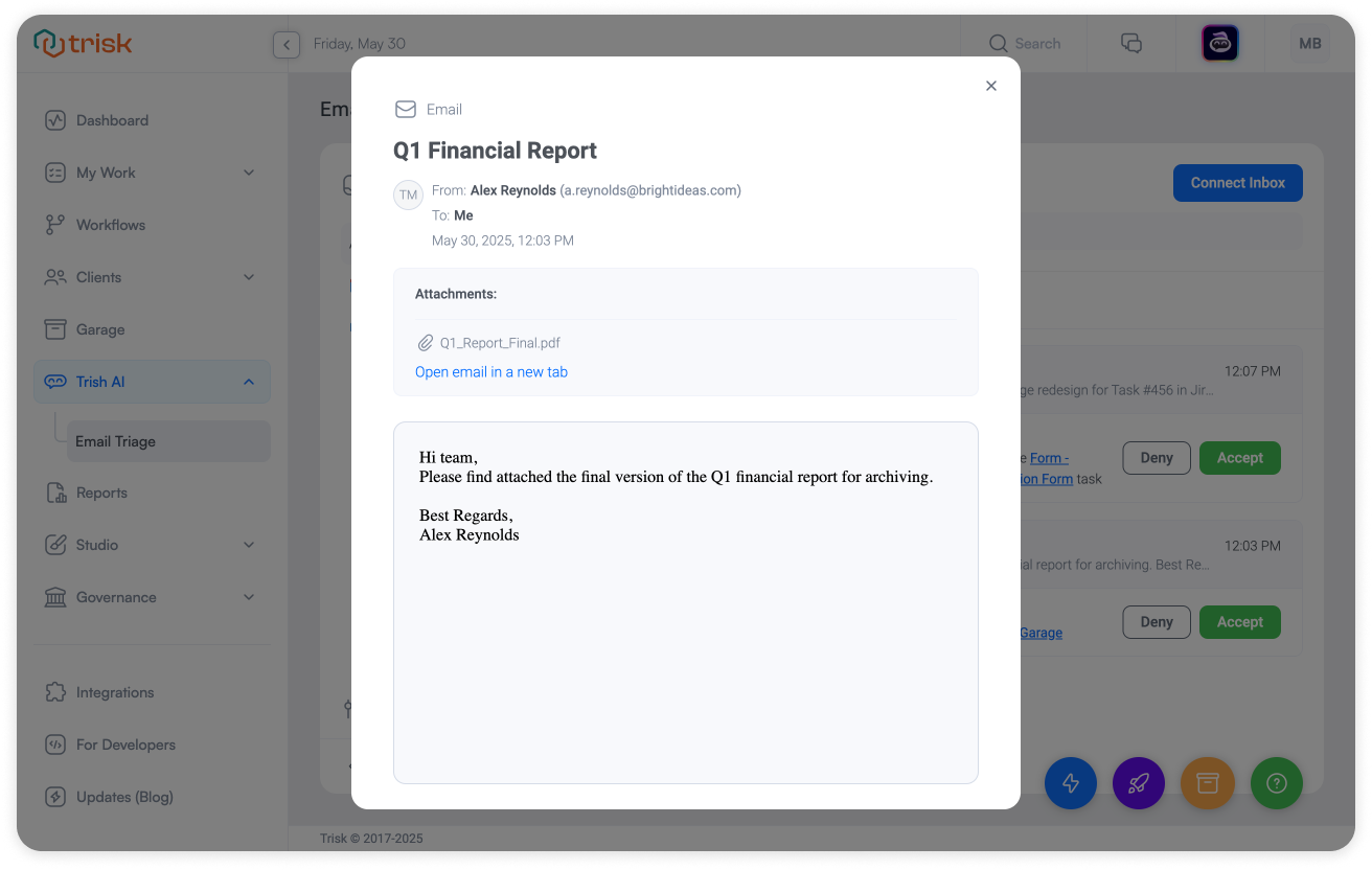 Email Triage with Trish AI: Reclaim 200+ Hours/Year per Employee - Blog ...